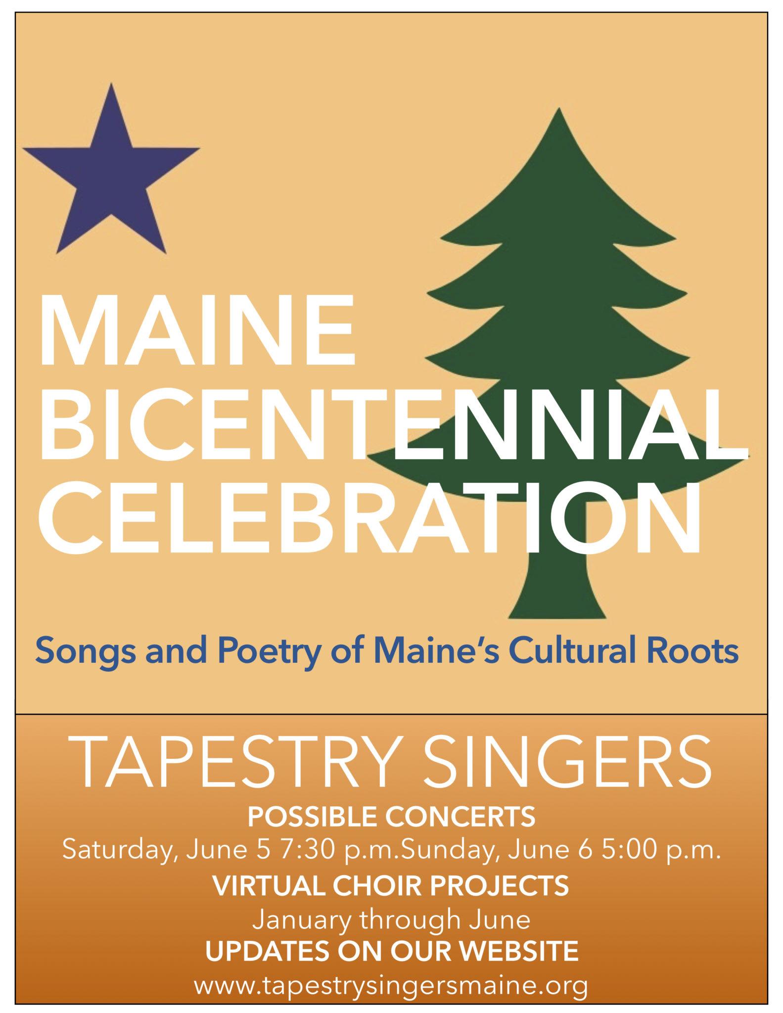 Maine Bicentennial Poster updated – Tapestry Singers | Maine